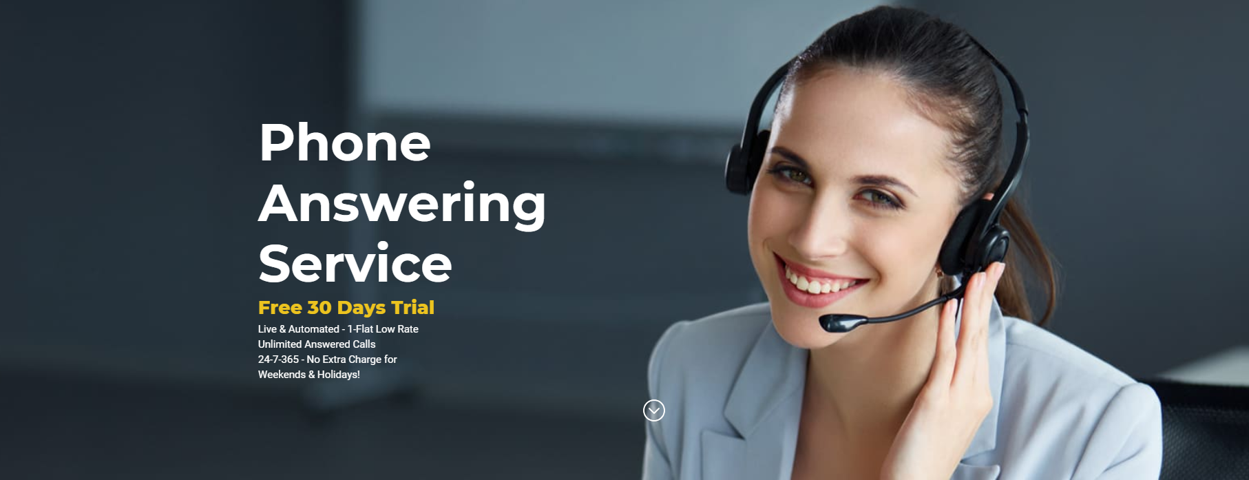 Phone Answering Service 1 Flat-Rate - Free 30 Days Trial